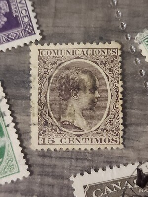 Julia Foreign 15 Centimos Stamp Used - #A466 | eBay