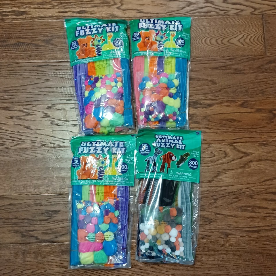Ultimate Fuzzy Kit 300 pieces lot plus few other great craft sets ...