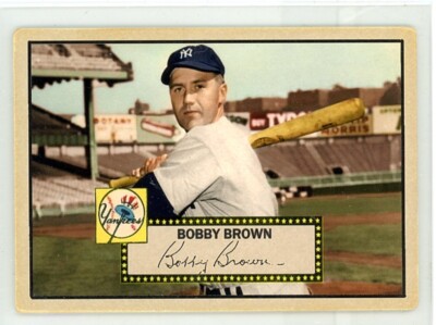 Banty Red Art Card '52 Baseball BOBBY BROWN New York Yankees #554 | eBay