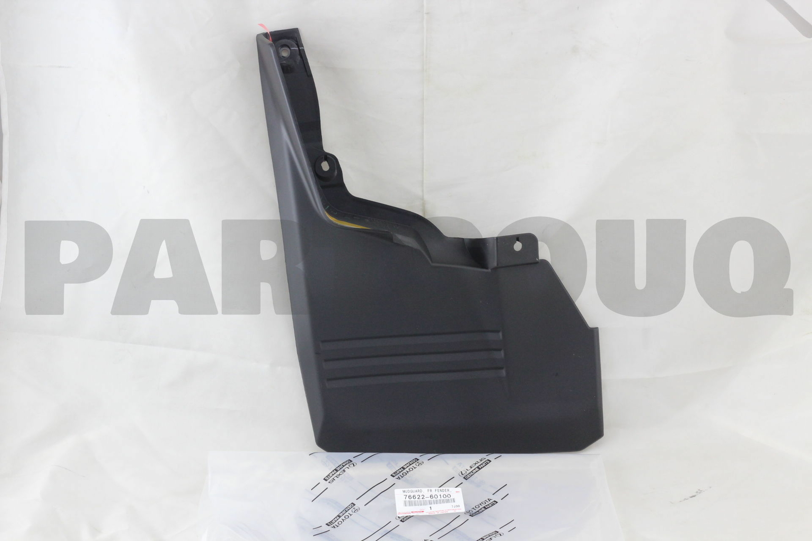 7662260100 Genuine Toyota MUDGUARD SUB-ASSY, FRONT FENDER, LH 76622 ...