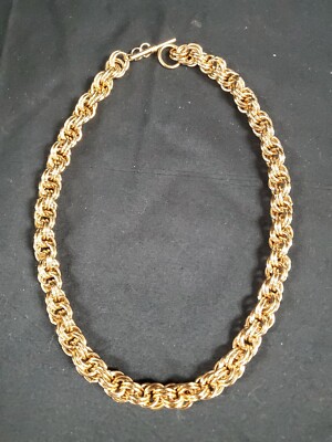 Vintage 1986 AVON Gold Tone Bold Connection Neck Chain 18" EXCELLENT | eBay