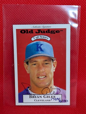 Brian Giles Old Judge T-96 Series 1995 mini card Autograph Auto #11 ...
