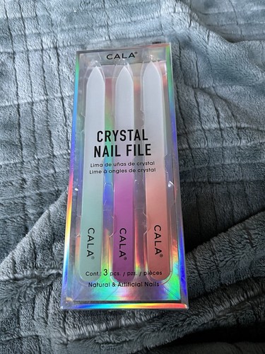 Crystal Nail File Set Of Three Natural Or Artificial Nails Cala -NEW ...