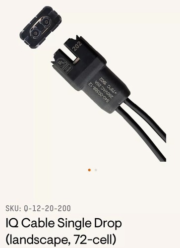 New Lot Of 10 Enphase Q-Cable, Q-12-20-200, 2.3m (7.5ft), 10 Continuous ...