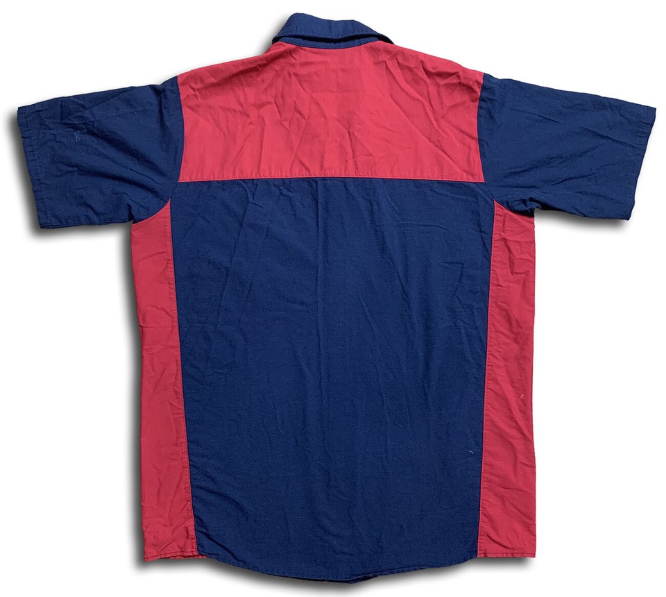 Red Kap Auto Mechanic Technician Two Tone Shirts MotorSport Work ...