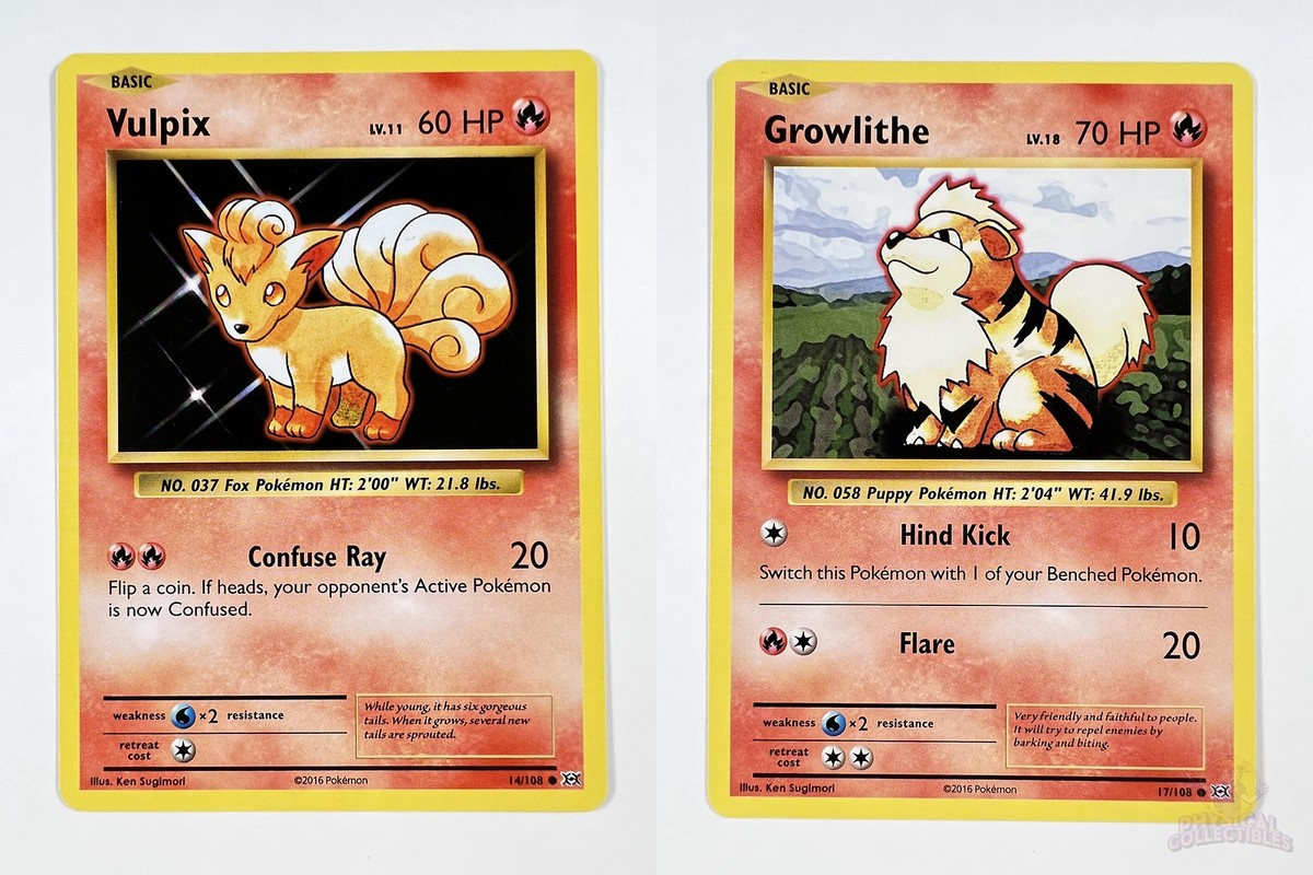 Pokemon Growlithe And Vulpix