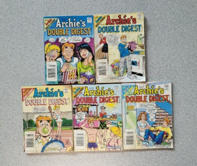 2001 ARCHIE'S DOUBLE DIGEST MAGAZINE comic book lot Nos. 123, 124, 126 ...