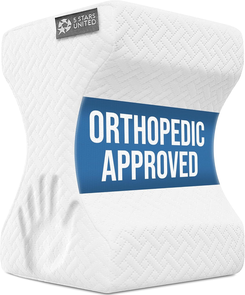 Knee Pillow for Side Sleepers - Hip Pain Relief, Memory Foam Leg ...