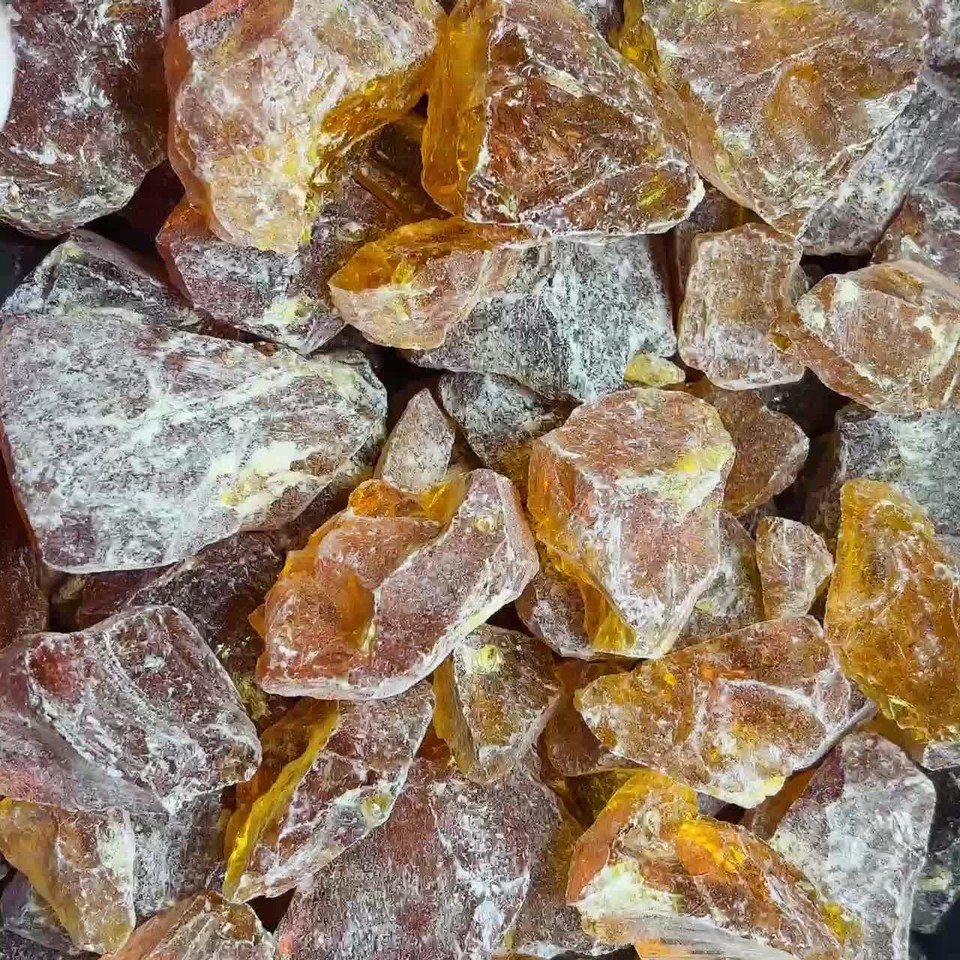 46.90 Ct Natural Orange Amber Uncut Rough Certified Gemstone Gift For ...