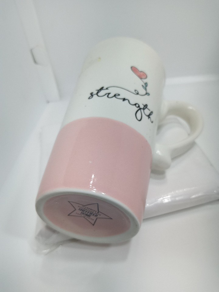 STRENGTH MUG. STRENGTH COFFEE MUG. STRENGTH FLORAL DECO MUG. B375 | eBay