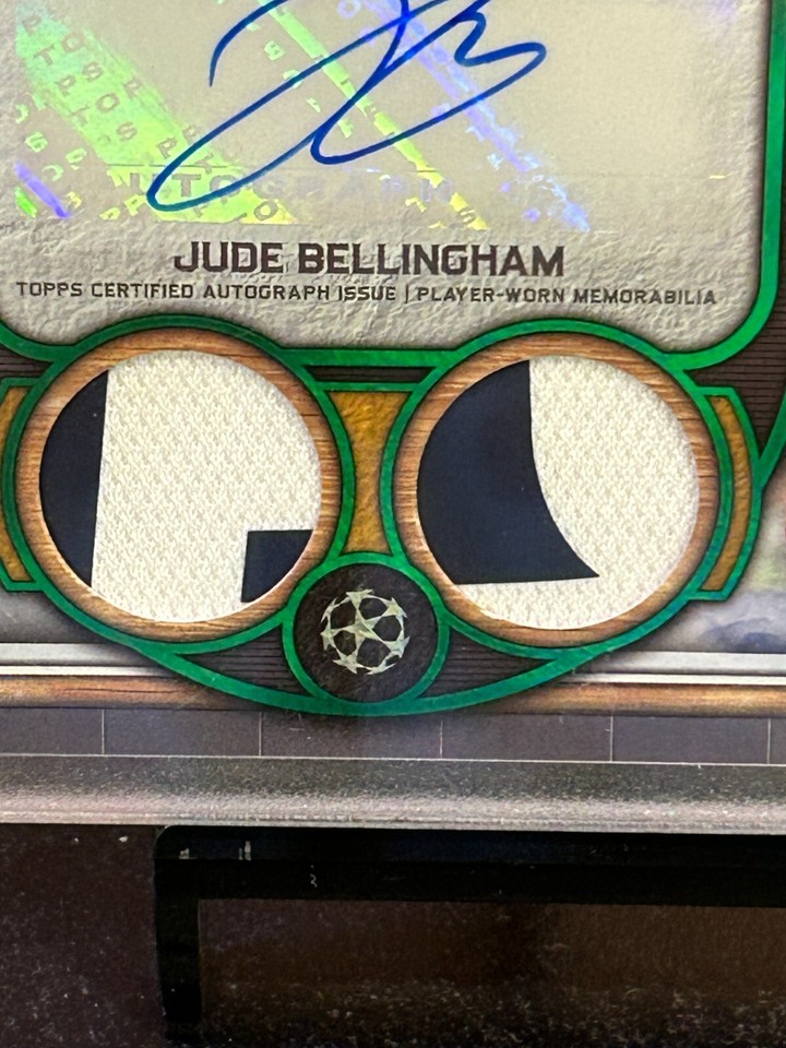 2023-24 Topps Museum Jude Bellingham Signature Series Dual Patch Relic ...