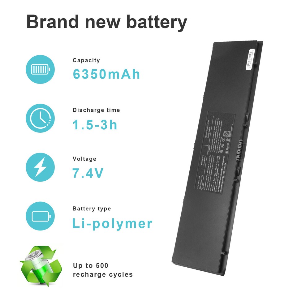 Lot E7440 34GKR 3RNFD Battery For Dell Latitude 14 7000 E7450 E7420 ...