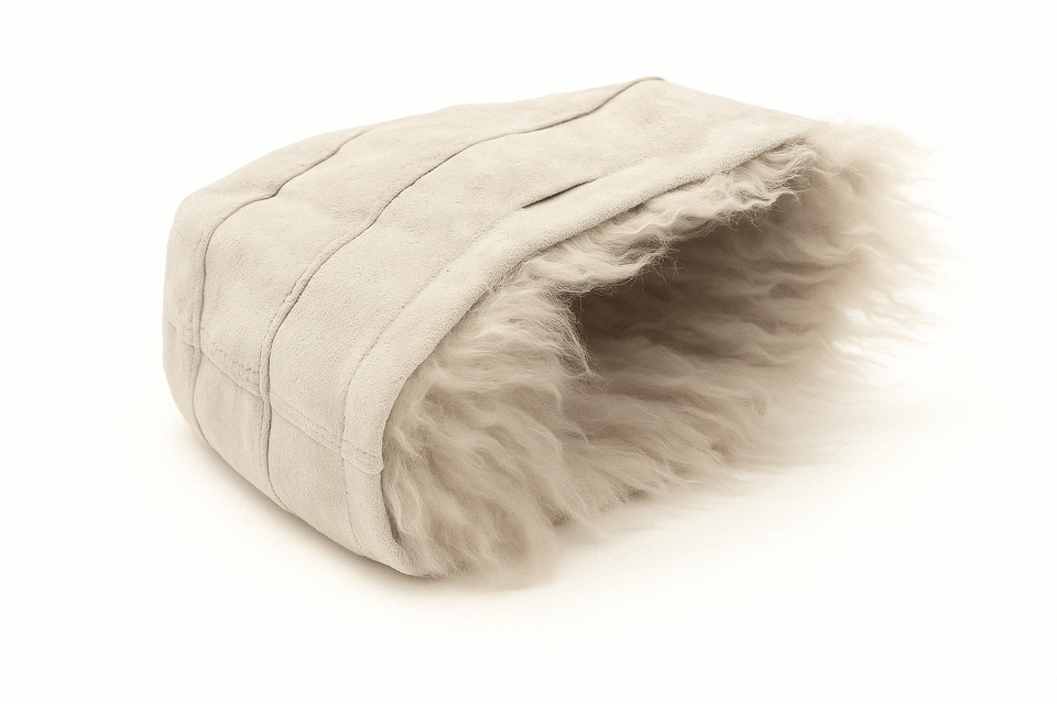 White Papakha Hat | Traditional Sheepskin Wool Caucasian Cossack Style ...