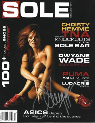 VERY RARE WWE Diva Christy Hemme Signed Sole Magazine w/COA | eBay