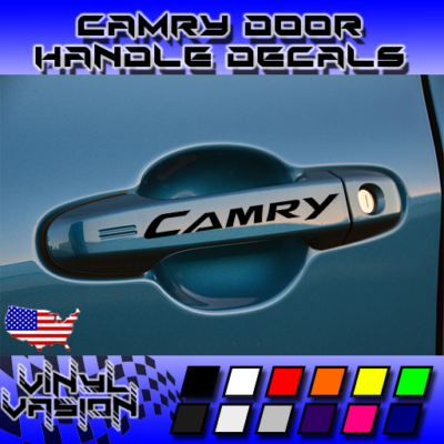 4x Toyota Camry 2012-2017 Door Handle Decal Sticker TRD LE XLE SE XSE ...
