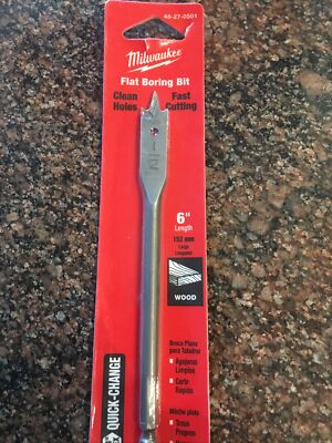48270501 48-27-0501 1/2" Milwaukee flat boring Spade drill bit | eBay