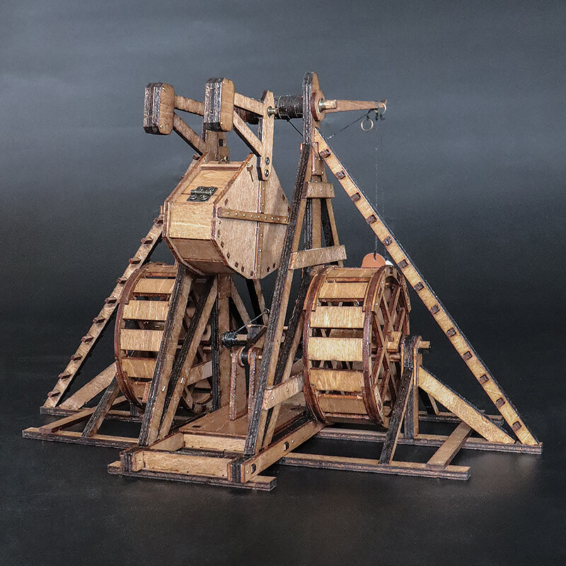 Large Medieval Trebuchet Wooden Model Kit Wood Construction Kit 380*300 ...