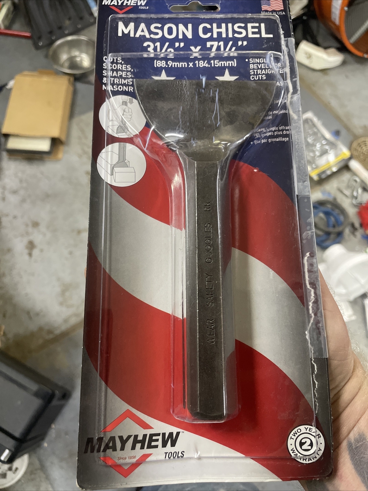 Mayhew Select 35102 3-1/2" X 7" Mason Chisel USA for sale online | eBay