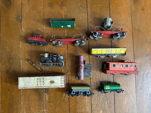 Rare Antique Toy Train Lot - Lionel, Hafner Wyandotte Etc Wood Metal | eBay