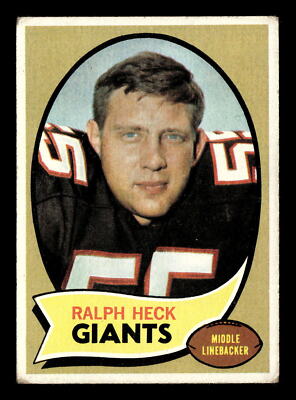 Ralph Heck 1970 Topps #127 New York Giants GD | eBay