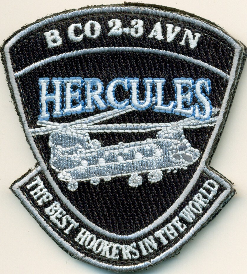 US ARMY B COMPANY 2-3 AVIATION REGIMENT HERCULES PATCH | eBay