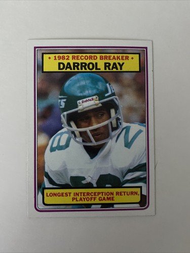 1983 Topps Football Darrol Ray New York Jets Card #7 | eBay