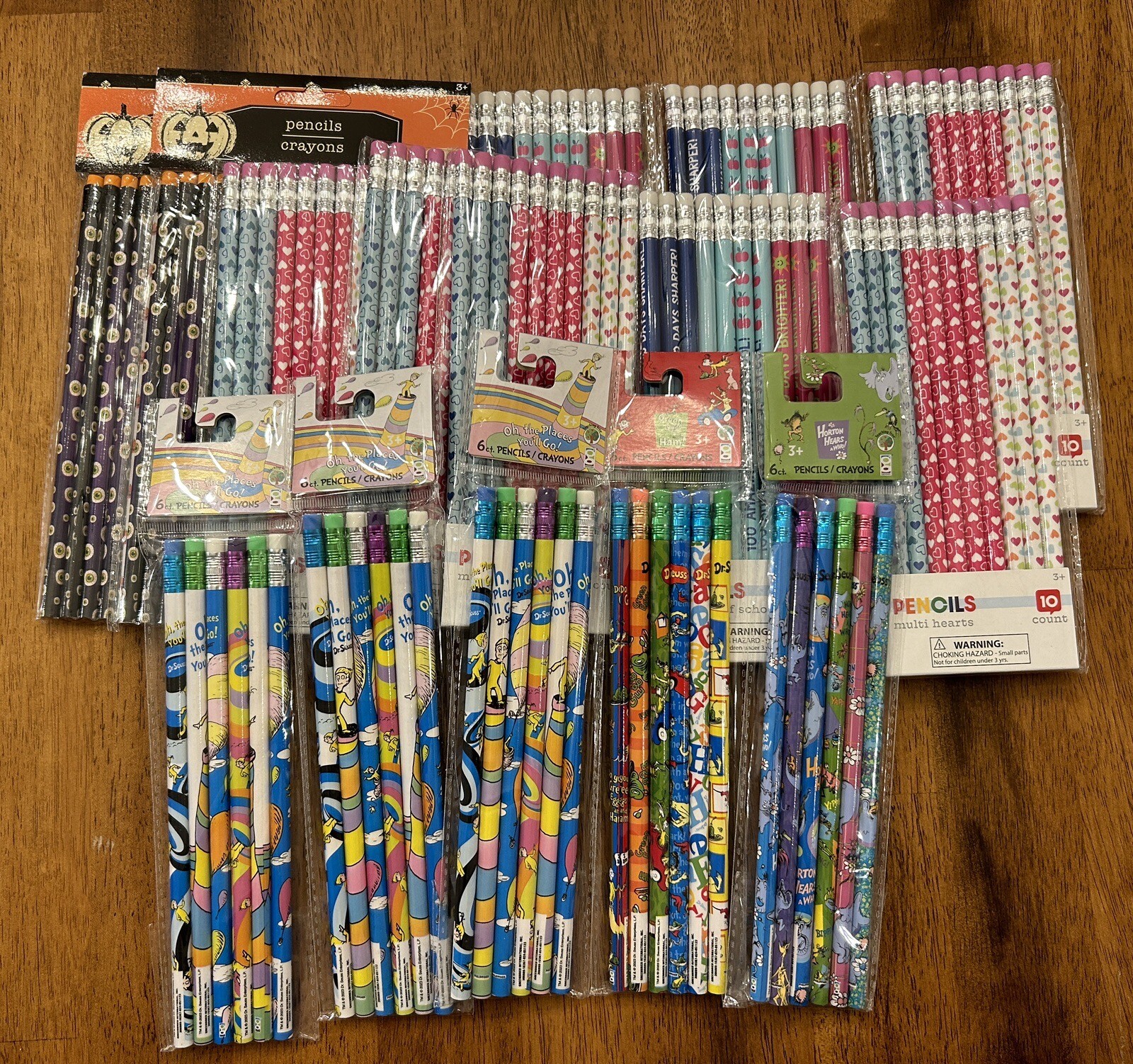 Classroom Pencils 144 Total Kids Decorative L Writing Pencils Prize Box ...