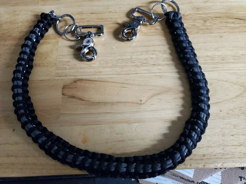 Paracord wrapped bop chains/Dog choker chain with hardware | eBay