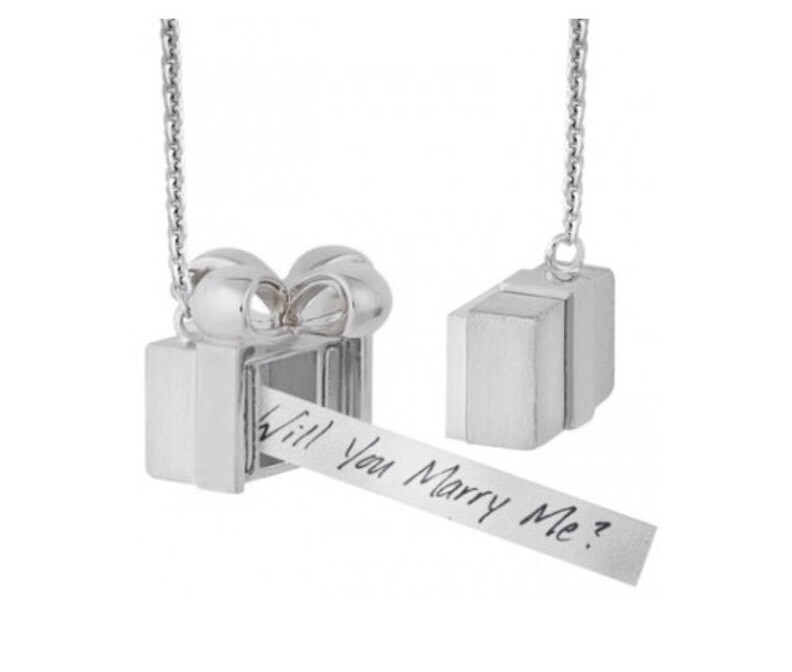 PETRA AZAR PETITE SILVER BOX OF LOVE NECKLACE WITH DIAMONDS | eBay