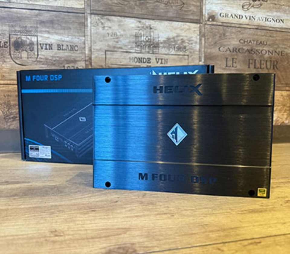 HELIX M FOUR DSP 4x100W RMS AMP WITH INTEGRATED 10-CHANNEL DSP HI-INPUT ...