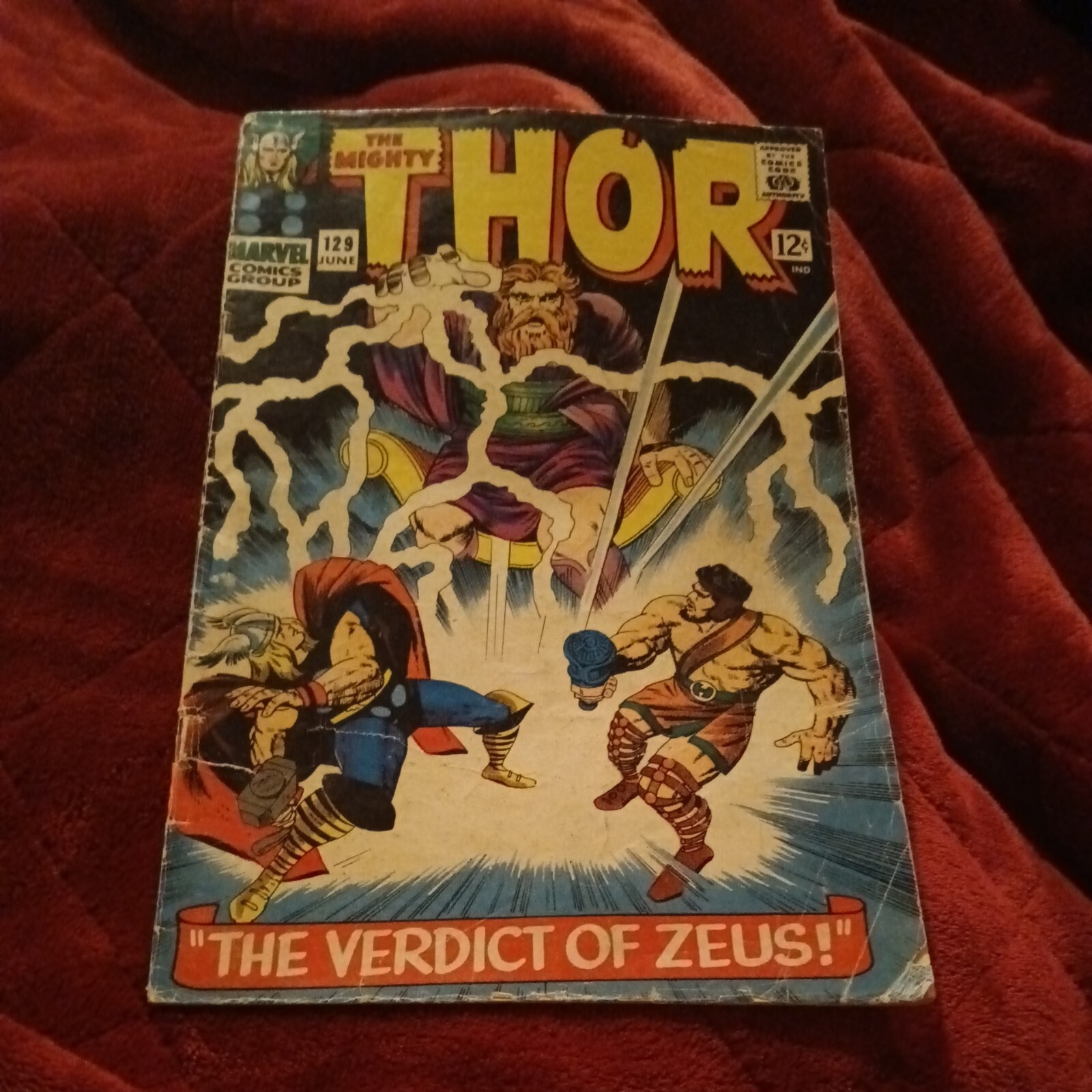 Thor #129 Jun 1966 Marvel Comics 1st Appearance Of Ares Vintage 1960s ...