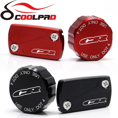 Front Rear Brake Reservoir Fluid Cover Cap For HONDA CR125R/250R/500R ...