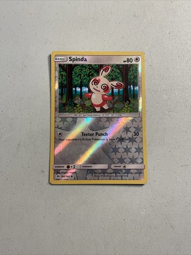 Pokemon TCG 2017 Sun & Moon Base Set Card -- Spinda #102/149 Reverse ...