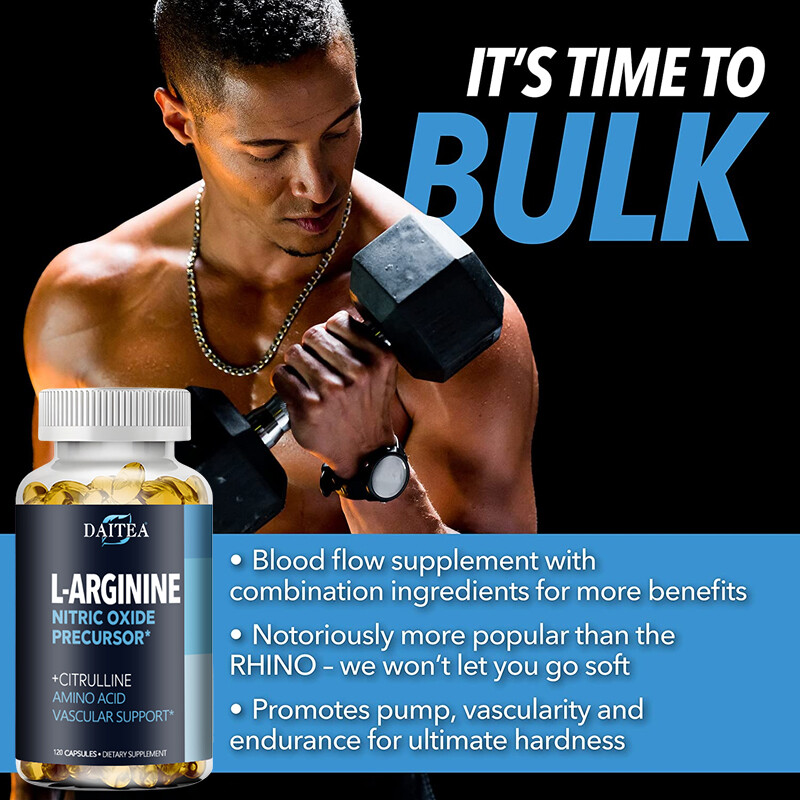 Nitric Oxide Supplement - Build Muscle,Boost Energy, Promotes Blood ...