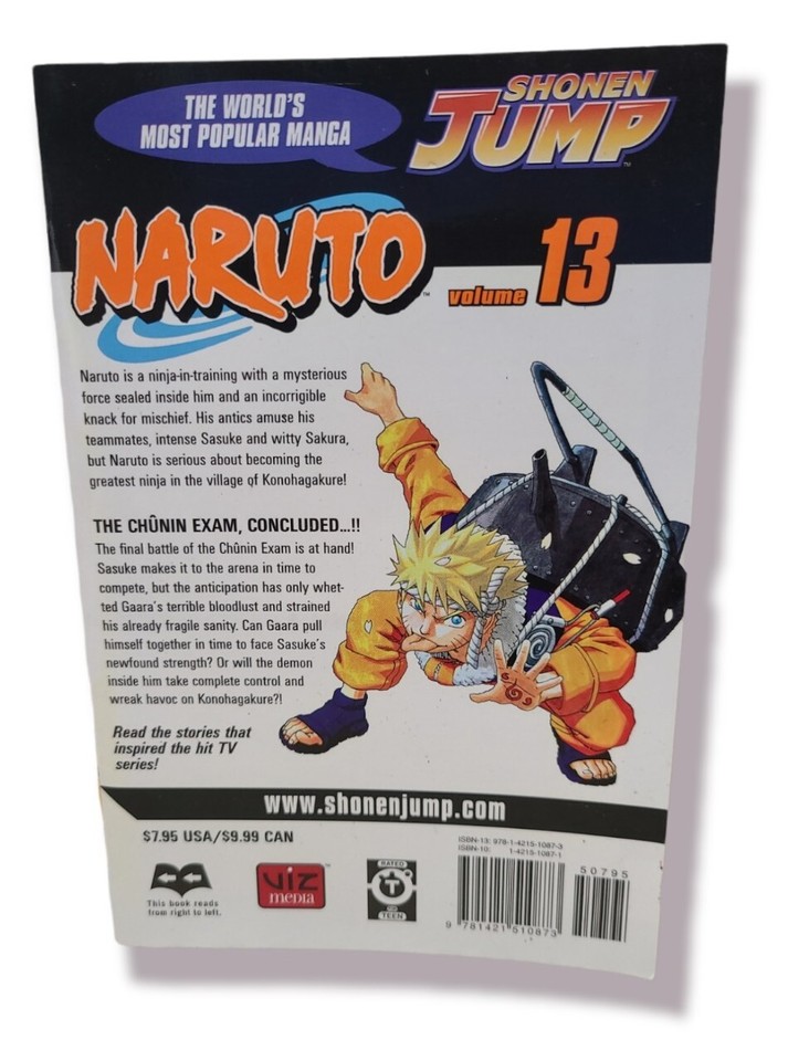 Naruto #13, Mar 2007, 1st Printing, Shonen Jump Edition Digest, Viz ...