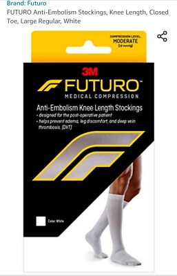 Futuro Large knee high stockings MEDICAL COMPRESSION SOCK / Unisex (1 ...