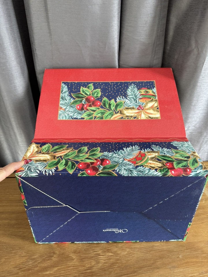 Decorative Stacking Gift Boxes Set of 5 Nesting Christmas Wrap | eBay