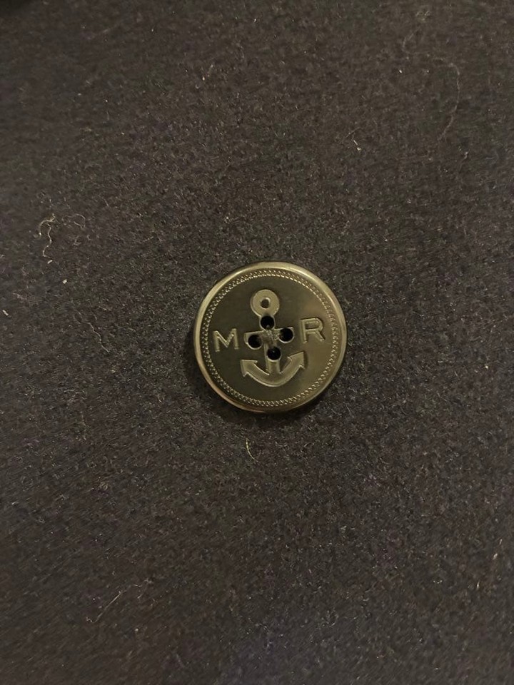 Mister Gentleman Pea Coat Men’s Navy Wool Classic Jacket Used Excellent ...