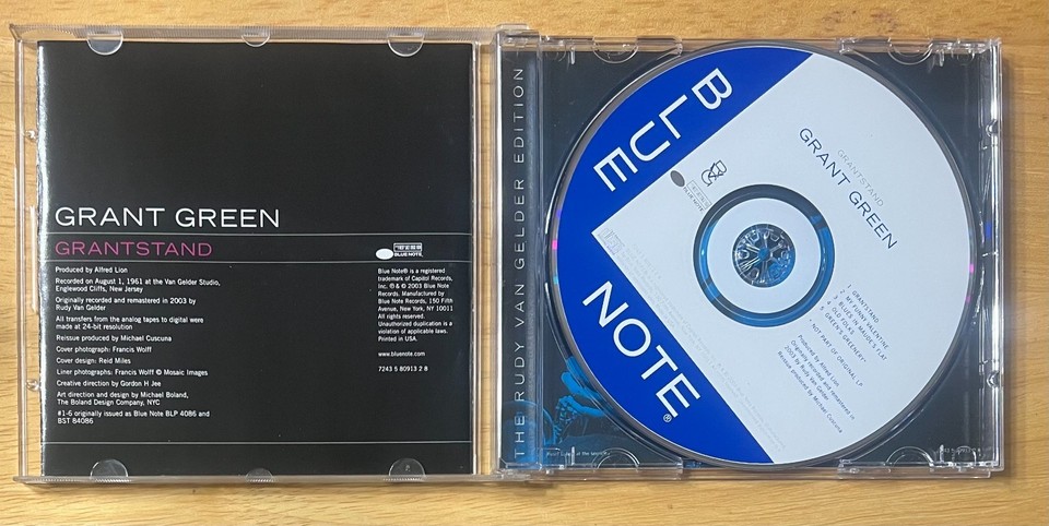 Grant Green Grantstand CD 2003 RVG Rudy Van Gelder Edition VG | eBay
