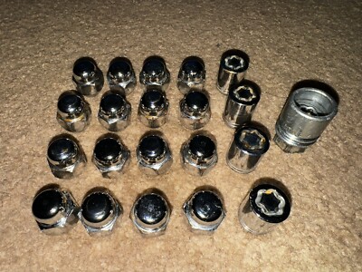 03-08 NISSAN 350Z 95-98 240SX Chrome Lug Nut Full Set x20 OEM With ...