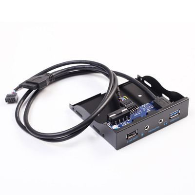 USB 3.0 + HD Audio +Fast Charge Hub Front Panel CD-ROM Bay Bracket ...