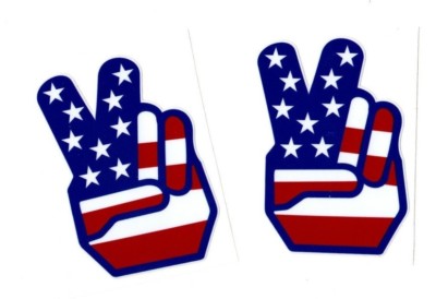 American Flag Peace Sign Decals Stickers | eBay