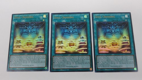 3x SOUL CROSSING SPELL EGS1-EN002 UNLIMITED ULTRA RARE YUGIOH NM ...