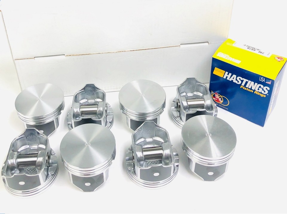 Flat Top Pistons & Ring compatible with 2002-08 GM Chevrolet 6.0L LQ9 ...