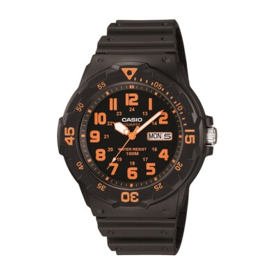 Mens Wristwatch CASIO MRW-200H-4BVDF Silicone Black Classic Sub 100mt ...