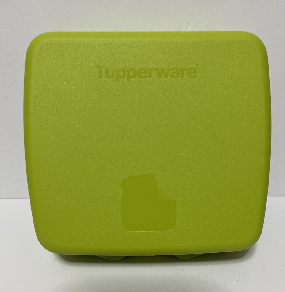 Tupperware Lime Green Sandwich Keeper Snap Closure Brand New | eBay