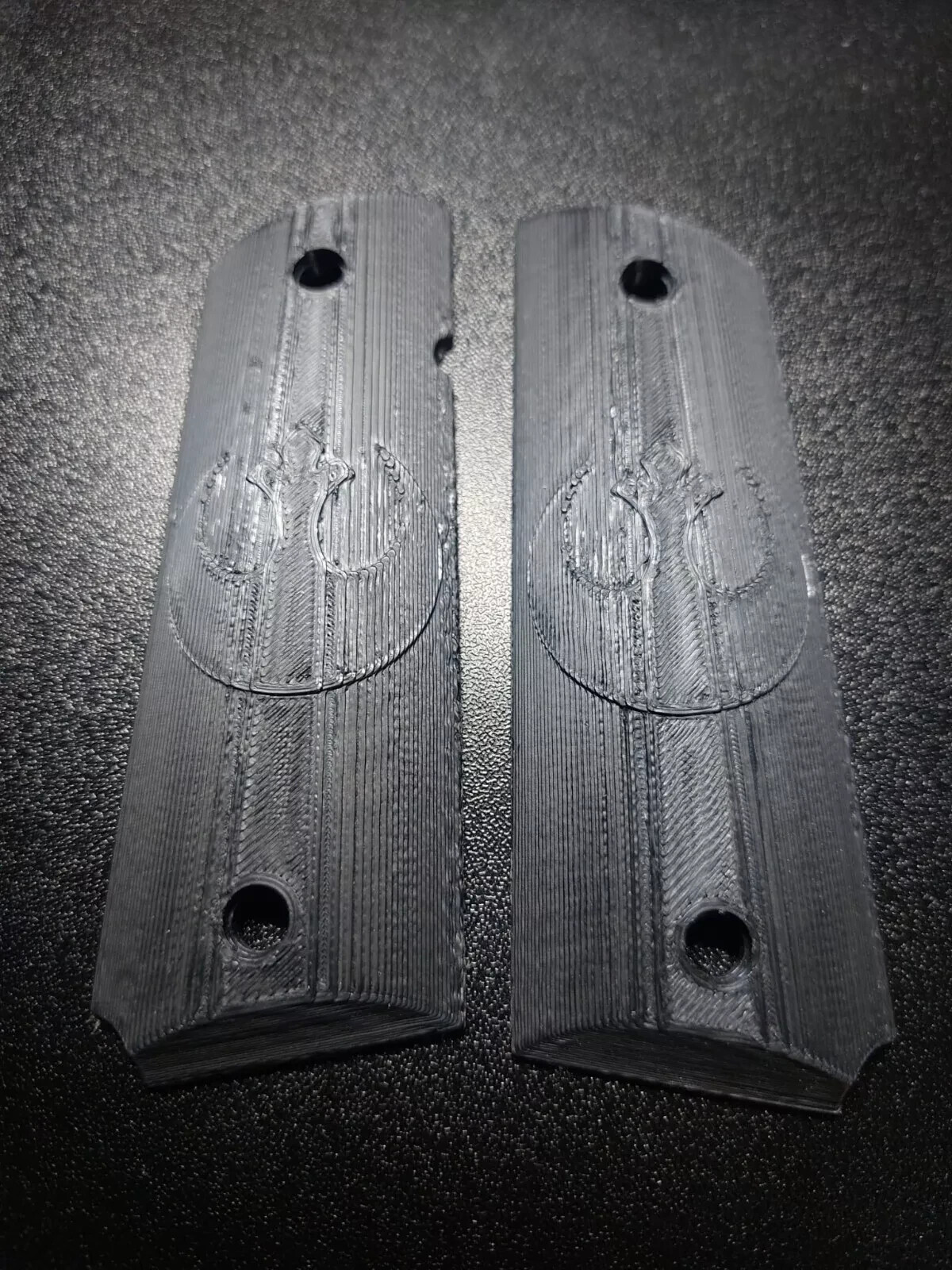 New: Black plastic grips for Springfield 1911 .45. | eBay