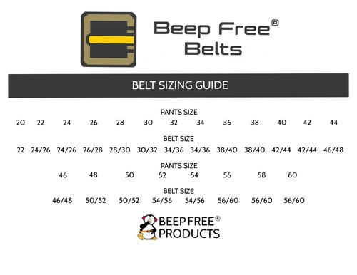 BeepFree® Black 1-3/8" Italian Leather Belt | Airport Friendly | 100% ...