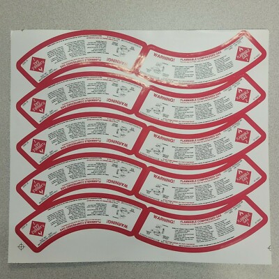 97-0022 UN 1075 Vinyl Propane Cylinder Decal - 10 Pack | eBay