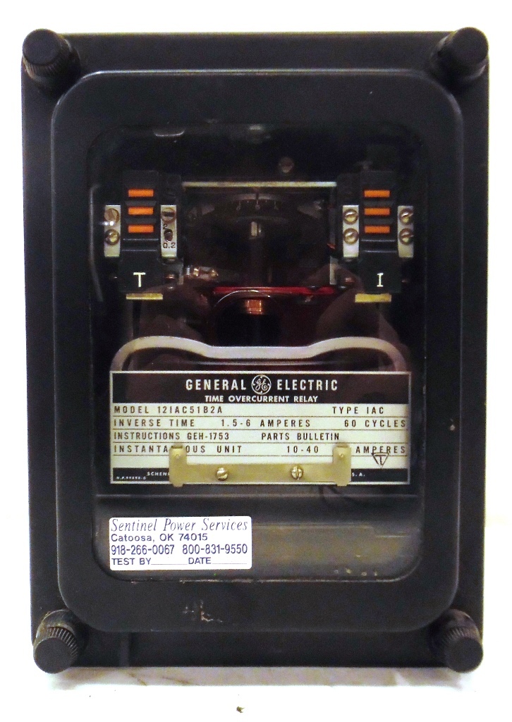 General Electric Time Overcurrent Relay 12IAC51B2A Type 1ac for sale ...
